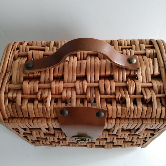Bags | Vintage Basket Purse | Poshmark